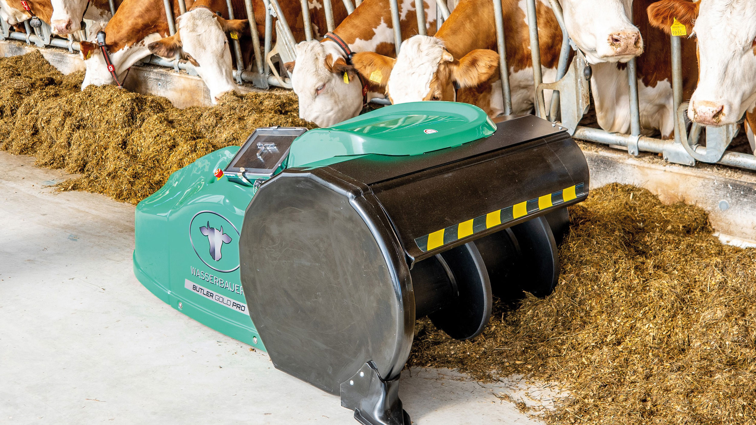 Automatische Futteranschieber für Rinderställe